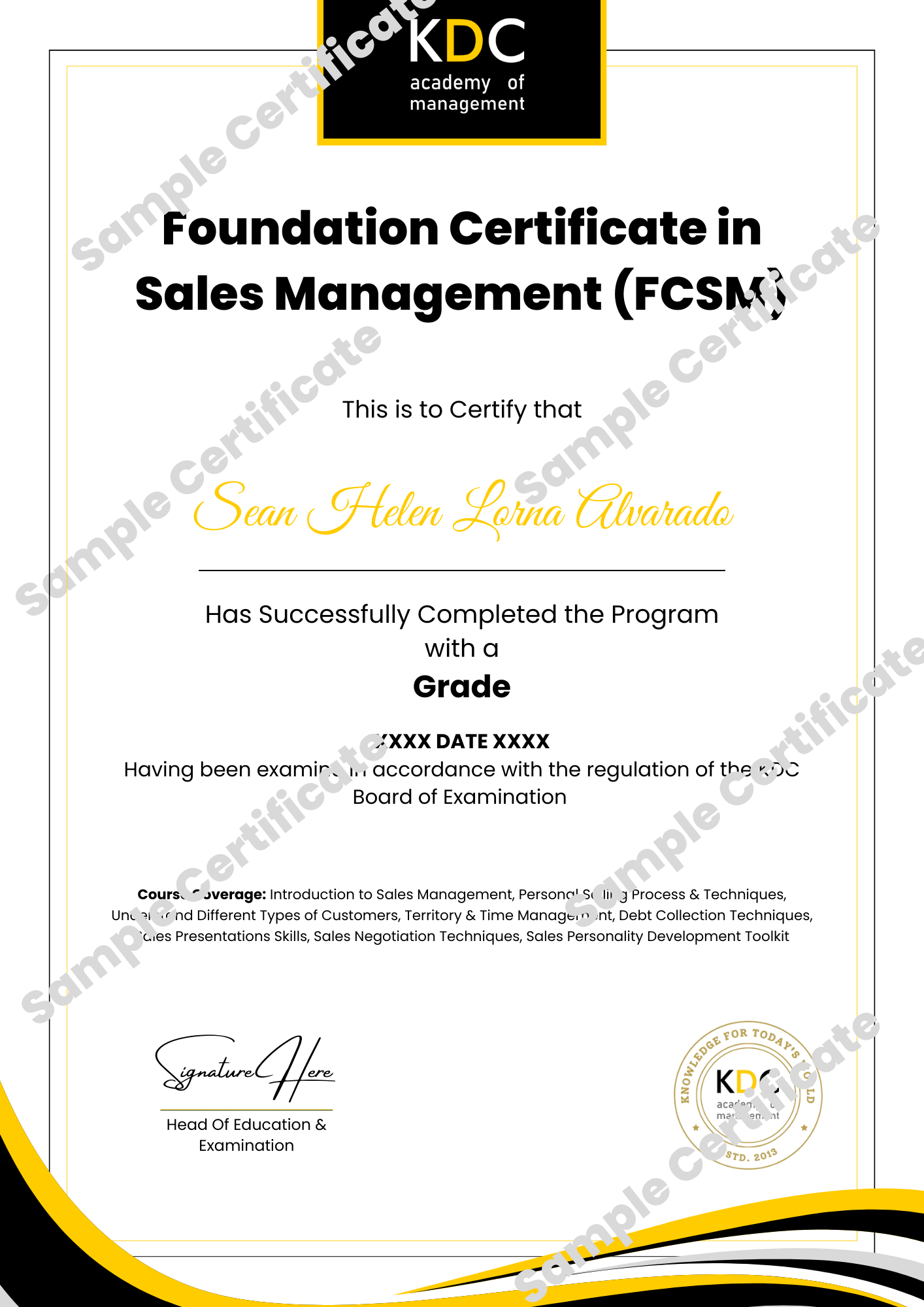 Foundations – KDC Academy of Management